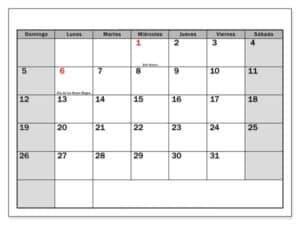 Calendario Enero 2020 Para Imprimir Gratis | Nosovia.com